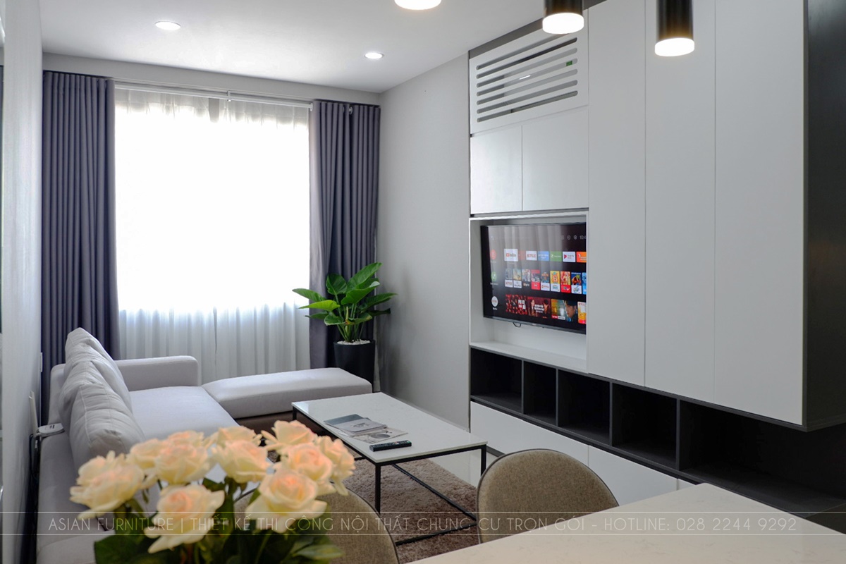 Thi công nội thất căn hộ Topaz Elite 78m2 - O Interior