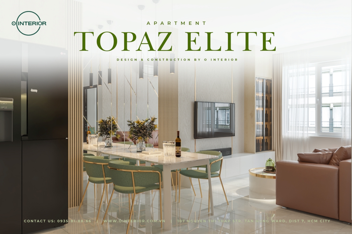 Thiết kế nội thất căn hộ Topaz Elite 61m2 - O Interior
